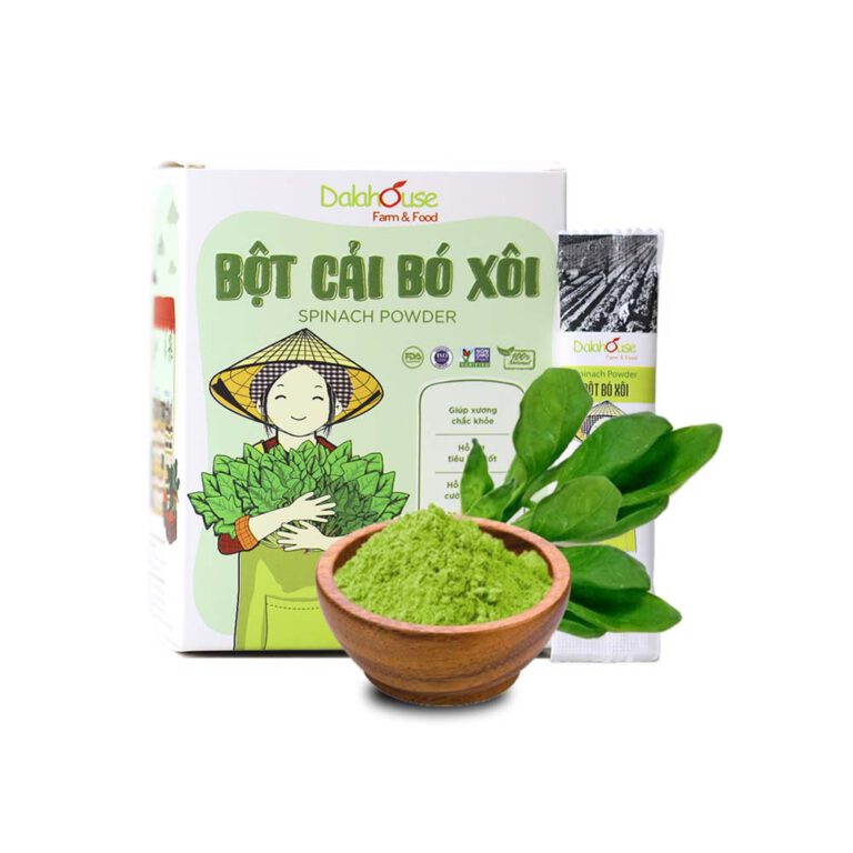 Bột cải bó xôi tại HCM. Đạt chứng nhận hữu cơ của USDA Hoa Kỳ và EU